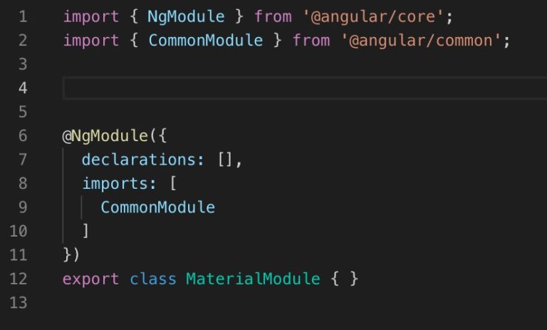 【Angular】Materialモジュールは外出しした方が綺麗 | おっくそブログ