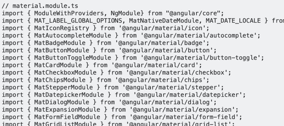 【Angular】インポートエラー「@angular/material/index.d.ts’ is not a module」 | おっくそブログ